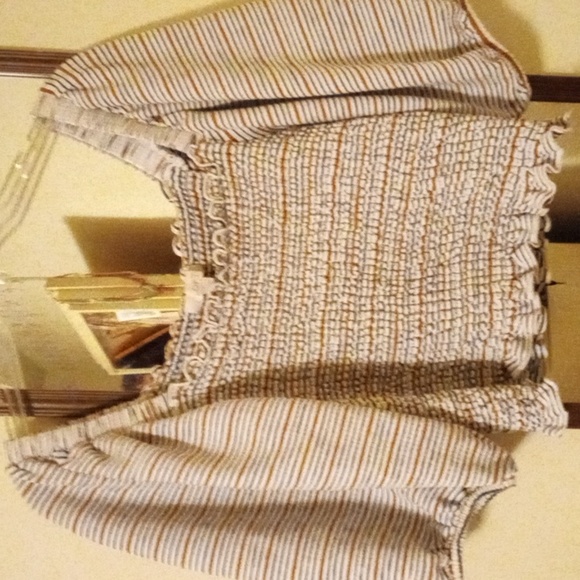 LOFT | Tops | Loft Scrunched Elastic Midi Top | Poshmark